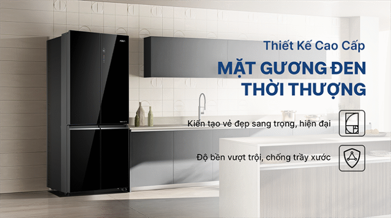 Tủ lạnh Aqua Inverter 529 lít AQR-M600XA(GB)